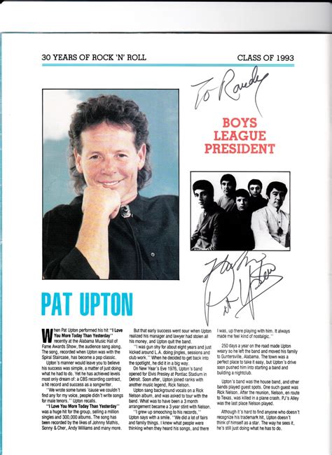 Pat Upton Famous People Nostalgic Rock N Roll