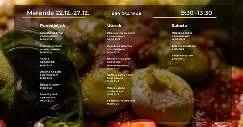 Krug 🕰️ Marende Poslužujemo Od 0930 Do 1330 📞 Naručite Na Broj 099
