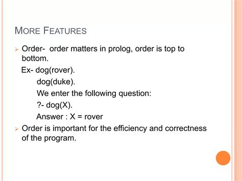 Introduction To Prolog Pptx Programming Languages Computing