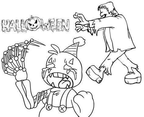 Coloring Page Poppy Playtime Halloween Bunzo Bunny 12