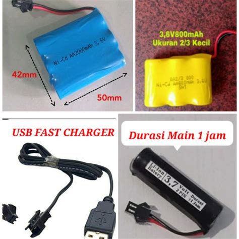 Jual Batere Mobil Remot R C 3 6v 1000mah Socket Hitam Batre Baterai Kota Bekasi Manto Toys