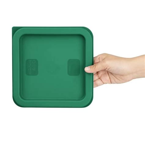 Hygiplas Hy413 Square Measuring Container Lid Green Small Catering