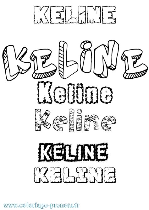 Coloriage Du Prénom Keline à Imprimer Ou Télécharger Facilement