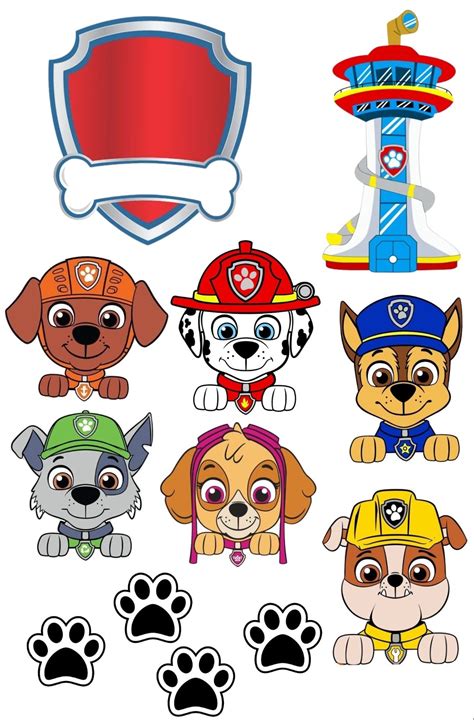 Topper Para Imprimir De Paw Patrol