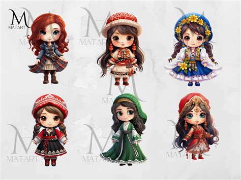 Traditional Clothes Chibi Doll Cute Doll Chibi Png Chibi Digital Art
