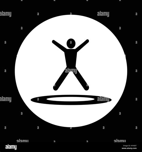 Jumping Trampoline Icon Stock Vector Image And Art Alamy
