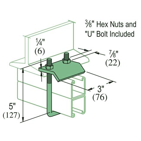 Square U Bolt Unistrut Clamps