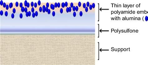 Schematic Representation Of Polysulfone The Polyamide Membrane Embedded