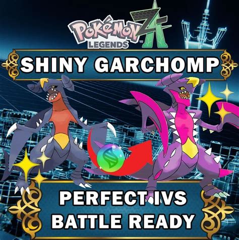 Pokemon Legends Za Shiny Garchomp Perfect Ivs Battle Ready Video Gaming Gaming