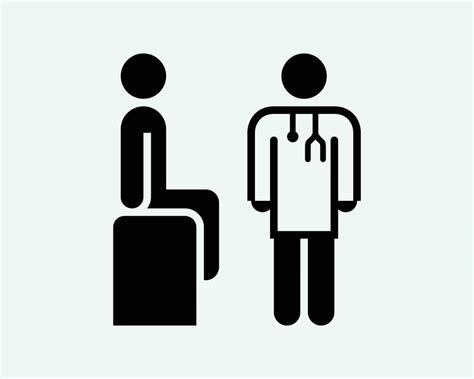 Doctor Visit Icon Patient Consultation Physician Room Care Consult