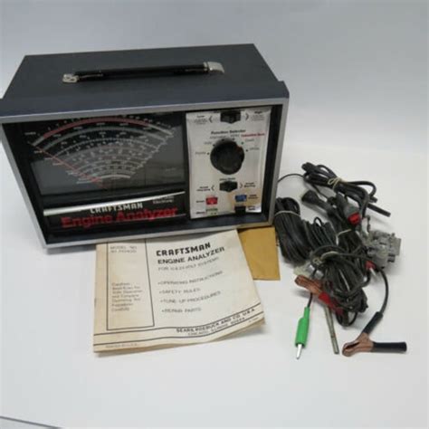 Sears Craftsman Engine Analyzer 12 24 Volt Systems Instruction Etsy