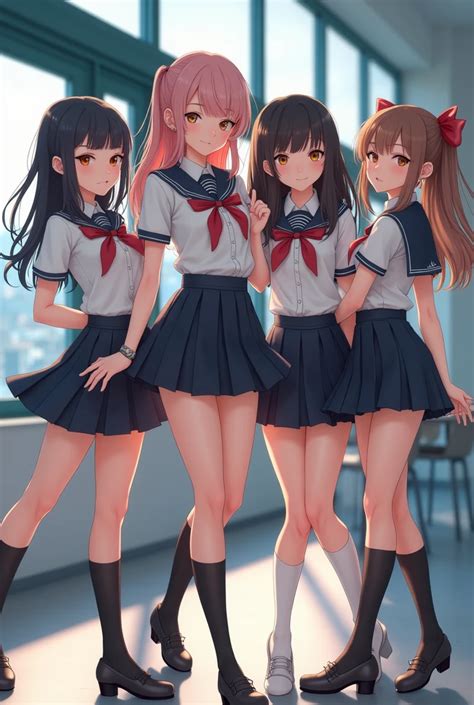 Sexy Girls In Mini Skirts Seaart Ai