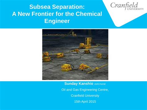 Pdf Subsea Separation Presentation Dokumen Tips