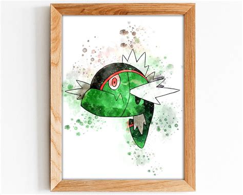 Basculin Print Basculin Pokemon Print Basculin Pokemon Wall Art P550