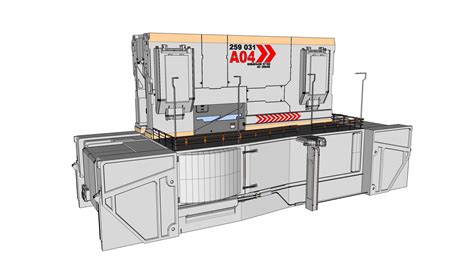 Sci Fi Architectural Element 13 3d Model By Chtazi