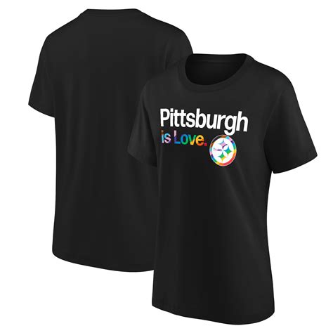 Pittsburgh Steelers City Pride T Shirt Womens Rebel Sport