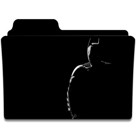 Batman Black Folder Icon By Ruaof On Deviantart