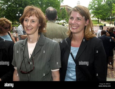 Barbara Grutter Of Plymouth Mich Left And Jennifer Gratz Of