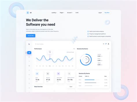 Crm Landing Page Design By Ui Lib On Dribbble