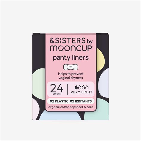 Andsisters Organic Cotton Natural Panty Liners 24 Pack Unfabled