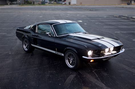 Black 1967 Shelby Mustang Gt500