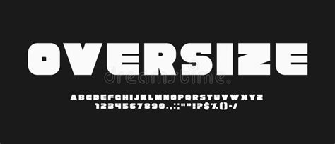 Fat Font Modern Bold Typeface Of English Alphabet Stock Illustration Illustration Of Type
