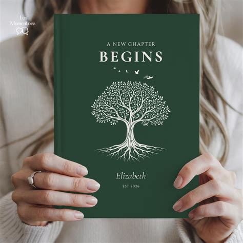 A New Chapter Begins Journal Personalized Tree Of Life Notebook