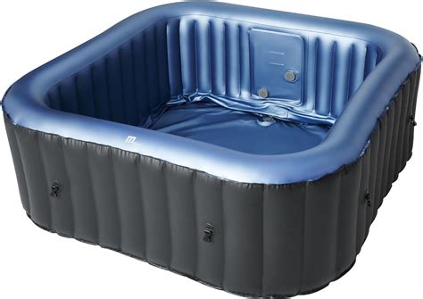 Mspa Square Inflatable Bubble Massage Spa 4 To 6 Person