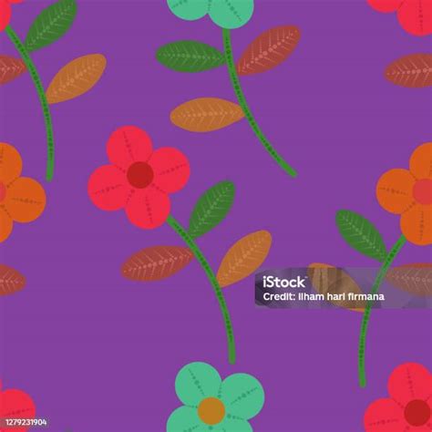 Pola Mulus Bunga Kecil Dengan Bunga Lucu Tekstur Feminin Dalam Rustic Calico Vector Spring Dan