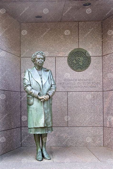Statue Of Eleanor Roosevelt At The Fdr Memorial In Washington Dc
