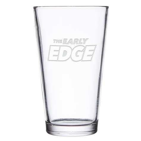 The Early Edge Podcast Logo Vaso De Cerveza Grabado Con Láser Paramount Shop