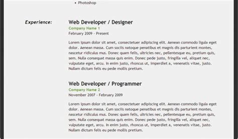 Babe Resume In HTML Code HTML Powered Resume Tutorial Williamson Ga Us