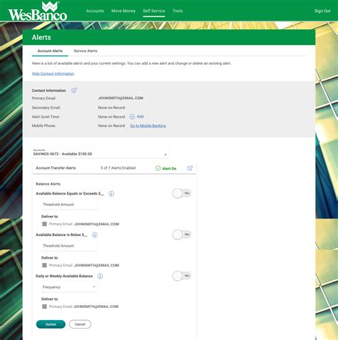 Set And Manage Account Alerts Set And Manage Account Alerts Demo