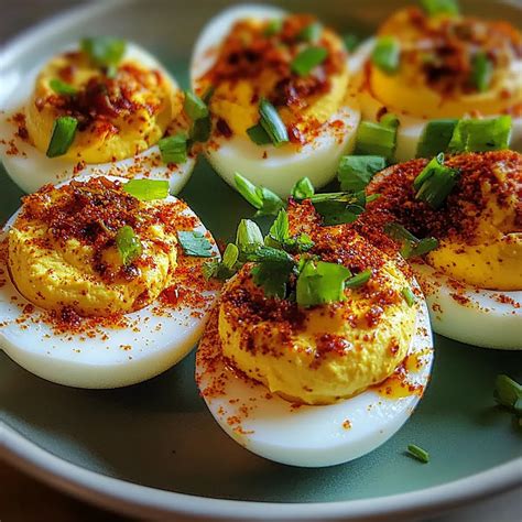 Irresistibly Spicy Chili Garlic Deviled Eggs To Wow Your Guests