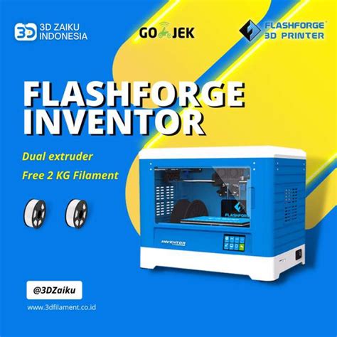 Promo 3d Printer Flashforge Inventor Dual Extruder Dengan Built In Kamera Diskon 23 Di Seller