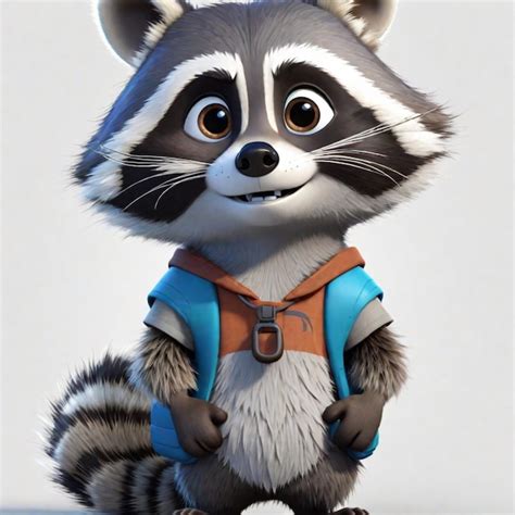 Un Personaje De Dibujos Animados De Ardilla Sobre Un Fondo Blanco