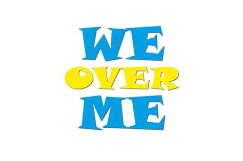 Tshirt Text Design We Over Me Premium Vector