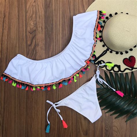 BiquÍni Ciganinha Com Bojo Branco Dondoca Moda Feminina