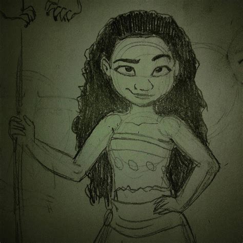 Moana Sketch By Overimaginated On Deviantart