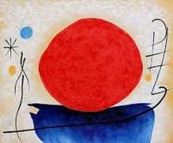 The Red Sun Joan Miro