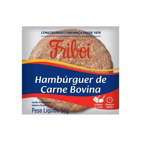 Hambúrguer Bovino Granel 56g Friboi Para O Seu Negócio