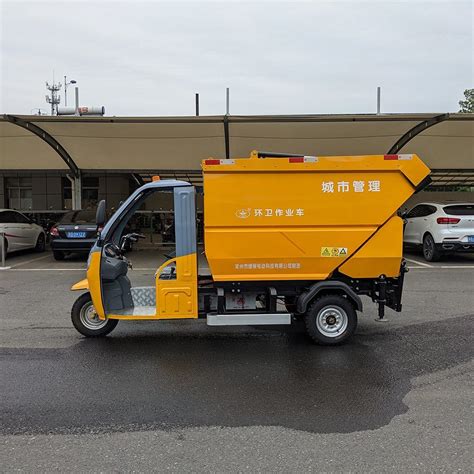 Electric Three Wheel Rear Loading Unloading Bucket Truck Of Acid Wash Phosphating