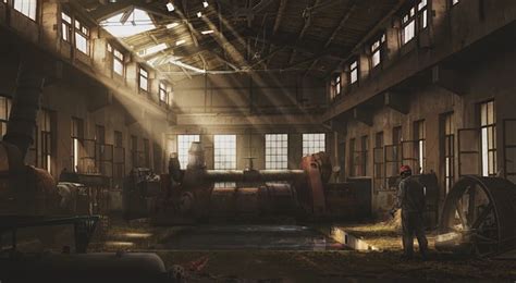 废弃仓库 花瓣网