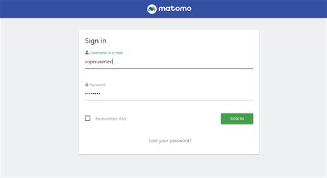 How To Log In To Matomo · Gitbook