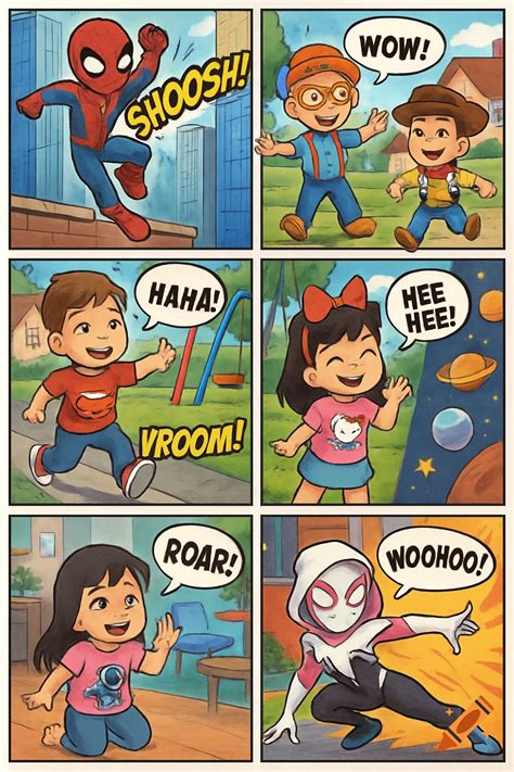 Comic Strip Created On Craiyon