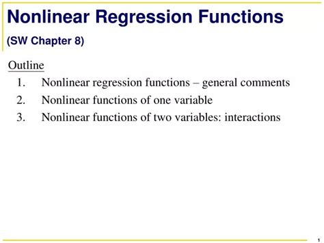 PPT Nonlinear Regression Functions SW Chapter 8 PowerPoint Presentation ID 6004972
