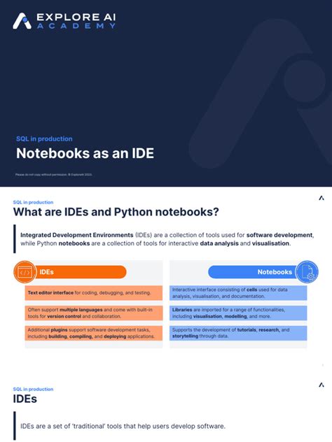 notebooks as an ide slides pdf integrated development environment
