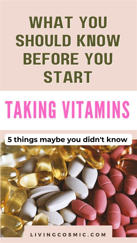 What You Should Know Before You Start Taking Vitamins Vitamins Good Vitamins For Women