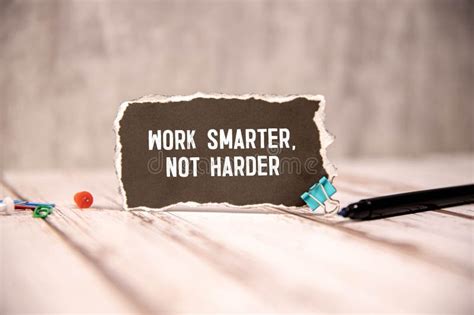 Wooden Blocks With Words Work Smarter Not Harder Stock Image Image Of