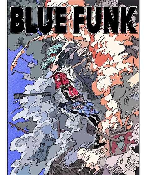 차차 On Instagram Blue Funk 만화그림일러스트드로잉펜드로잉 Catoon